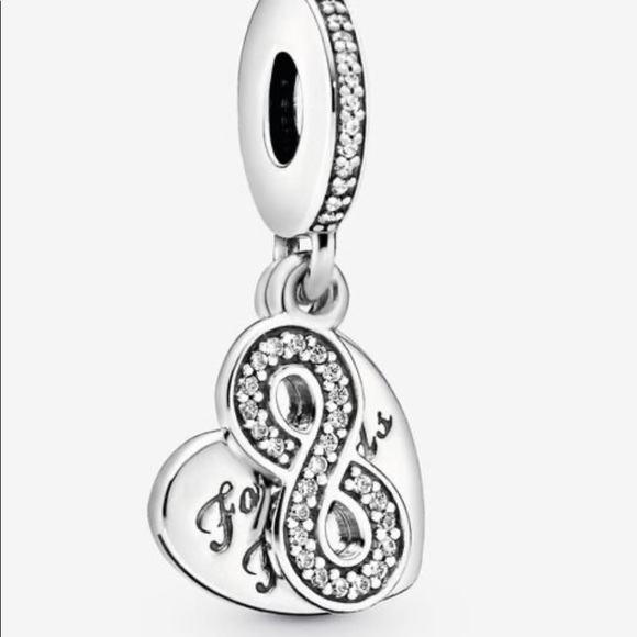 Pandora | Jewelry | Pandora Forever Friends Heart Dangle Charm | Poshmark